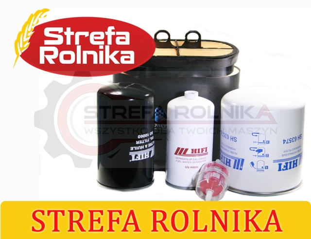 KOMPLET FILTRÓW CASE FARMALL 95A 105A 115A + FILTRY POWIETRZA HIFI ...